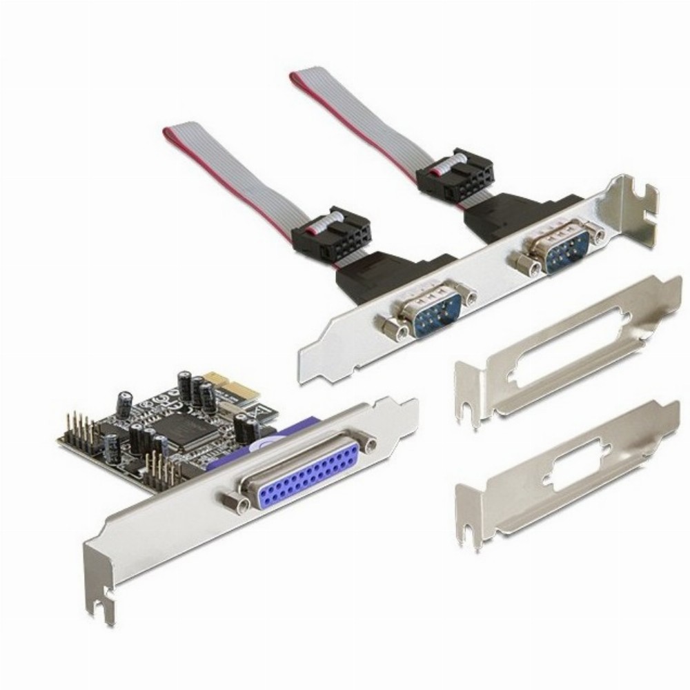 Seriell PCIe 2x 1x Parallel DeLock Kosatec de